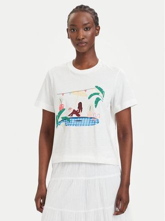 Vero Moda T-Shirt Emily 10344804 Wei&szlig; Regular Fit