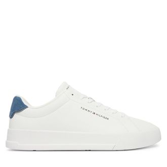 Tommy Hilfiger Sneakers Tommy Hilfiger Th Court Lth Detail Ess FM0FM05367 Wei&szlig;