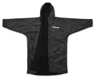 Northcore Beach Basha PRO - 4 Saison Wickelrobe L/XL - Schwarz