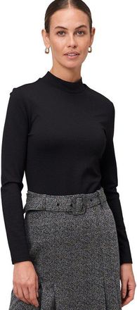 Zero Minikleid Damen Minikleid 2 in 1 Optik Fischgrätenmuster Gürtel