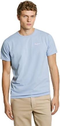 Pepe Jeans London T-Shirt pour Homme, Bleu Clair Tamise, XL