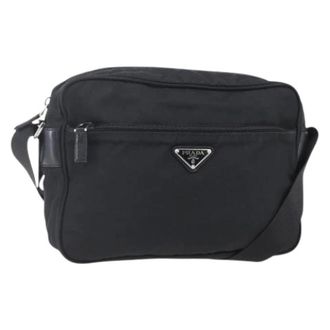 Prada unisex, Pre-owned, Noir, Taille: ONE Size Sac bandouli&egrave;re en nylon Pre-owned