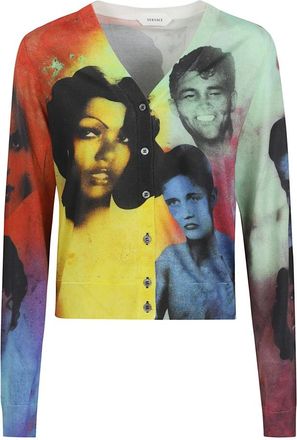 Versace Femme, Pulls, Multicolore, Taille: 38 FR Versace Sweaters