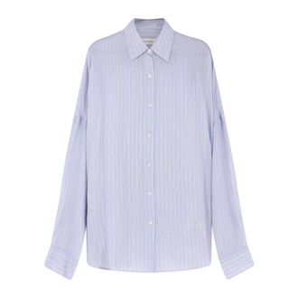 Dries Van Noten Femme, Blouses et Chemises, Bleu, Taille: 36 FR Croom Shirt