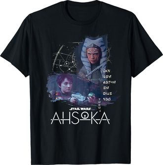 Star Wars Ahsoka Part Four Sabine Rebel Aurebesh Disney+ T-Shirt