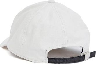 sacai 26-01093S Cotton Logo Baseball Cap - White