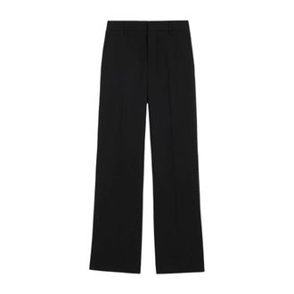 Ami Schwarze Flare Fit Hose - - Trousers - Damen - Schwarzk - XS