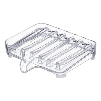 Yamazaki Tableware Selbstentleerende Sp&uuml;le, aus Acryl, Seifenschale, Transparent, One Size