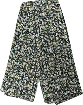 Dolce & Gabbana Silk Daisy Print Scarf - Black