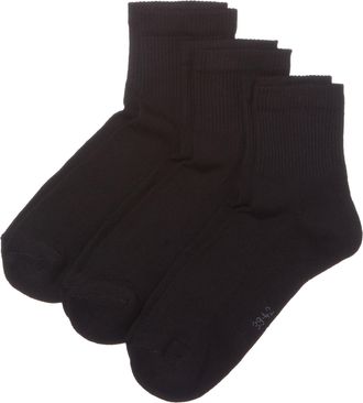 My Way MyWay Herren Kurzsocken, 3er Pack, Gr. 43/46, Schwarz (black 610)