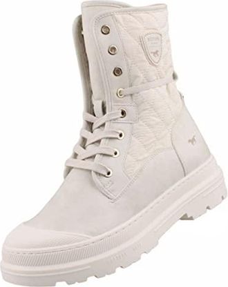 Mustang Jeans Femme 1445-602 Bottines à Lacets, Ice, 39 EU