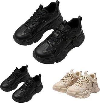 Generic Chaussures de sport pour femme - Avec coussin dair et semelle antid&eacute;rapante - Semelle &eacute;paisse - Amortissement &eacute;lev&eacute; et soulagement - Chaussures de cou