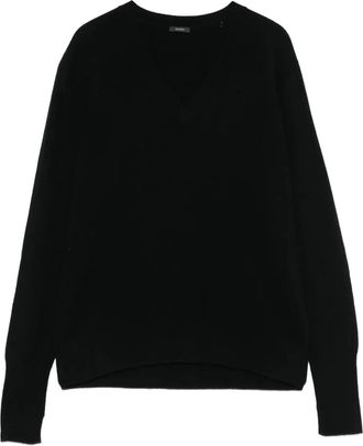 Joseph Kaschmirpullover mit V-Ausschnitt - Schwarz