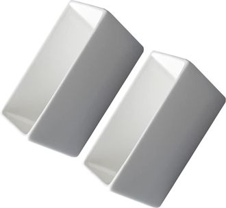 BESTONZON Dipschalen Vorspeisen Schalen Keramik Weiß Eckig Dip Tellerchen 2 Stück Zuckerwürfel Servierschalen Kartoffelpüree Vorspeisen Saucen Sojasauce Ketchup