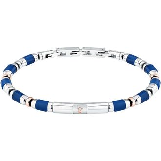Maserati Bracelet en acier et sodalite