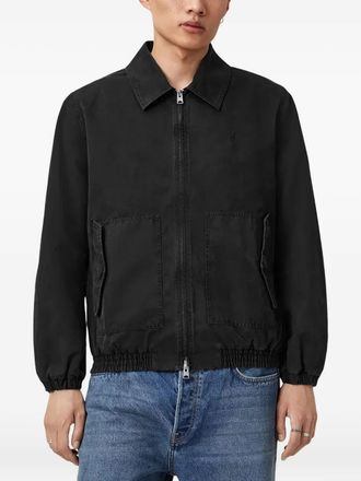AllSaints Holman Ramskull Jacke mit Rei&szlig;verschluss - Schwarz