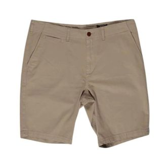Superdry Homme, Shorts, Beige, Taille: W36 Shorts Bermuda beige en coton avec &eacute;lasthanne