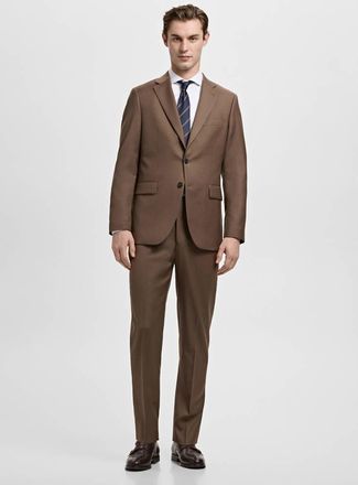 Mango Chemise costume 100 % coton blanc - Homme - XXL - MANGO MAN