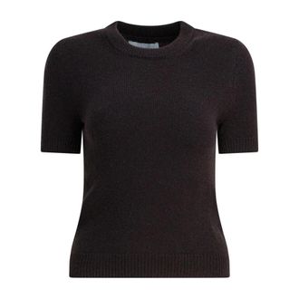 SA SU PHI Kurz&auml;rmeliger Strickpullover - - Knitwear - Damen - Braun - XS