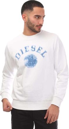 Diesel S-Gir 9-4 Sweatshirt f&uuml;r Herren (Wei&szlig;)