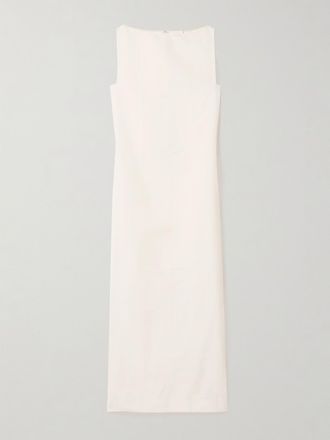 Khaite Martay Midikleid Aus Baumwollpopeline - Elfenbein