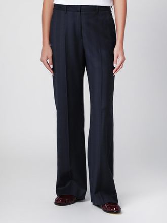 Blaz&eacute; Milano Palazzo-Hose aus reiner Schurwolle mit niedriger Taille