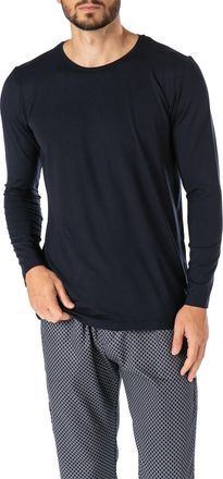 Novila Herren Schlafanzüge blau Modal unifarben