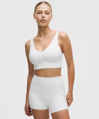 lululemon Focuser V-Neck Bra Light Support, C/D Cup pour Femmes - Blanc - Taille 2XS