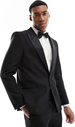 River Island Veste de smoking skinny - Noir