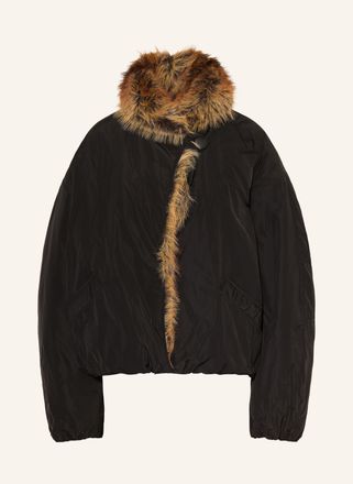 Isabel Marant Isabel Marant Blouson Charone Mit Kunstfell schwarz