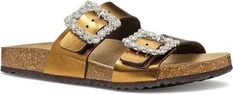 Geox Damen D BRIONIA R A Flat Sandal, Coffee, 38 EU