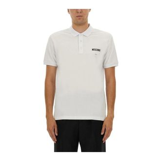 Moschino Polo Logo - Homme - Tops - Blanc - Taille: M