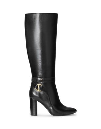 Ralph Lauren MAKENNA BURNISHED LEATHER RIDING BOOT