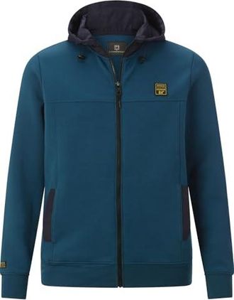 Jan Vanderstorm Homme Veste en Molleton Halmar Petrole, 64/66