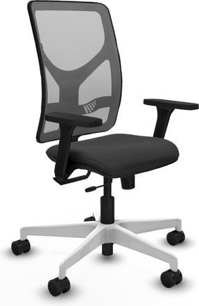 Piqueras y Crespo Schreibtischstuhl aus Netzstoff mit 3D-Armlehnen, h&ouml;henverstellbare Lendenwirbelst&uuml;tze, ausgestattet mit Syncro/Traslack und Schneideschaum. Mit Rolle