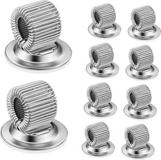 NUOBESTY 10stücke Stifthalter Aus Metall Mit Selbstklebendem Design Organizer Für Stifte Und Marker Einfach Anzuwendender Stiftbefestigungsklammern Für Wand Un