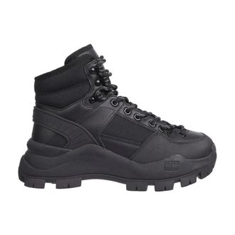 Tommy Jeans Schwarze Hybrid Stiefeletten f&uuml;r Frauen - - Shoes - Damen - Schwarzk - 38 EU
