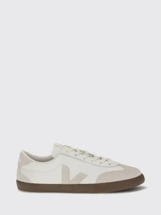 Veja Volley Nachhaltige O. T.-Leder-Sneaker mit aufgesetztem Logo