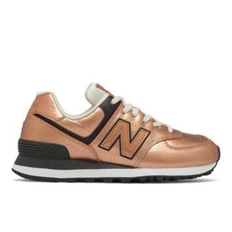 New Balance Femme 574 en Marron/Noir, Cuir, Taille 36.5