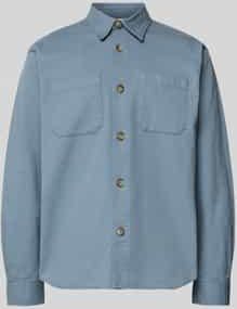 Selected Regular Fit Hemdjacke aus Bio-Baumwoll-Mix Modell TRAVIS