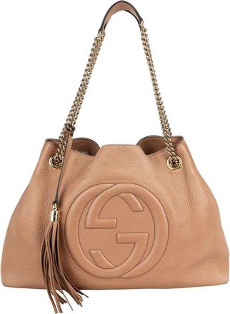 Gucci Crossbody Bags - Gucci Leather GG Soho Shoulder Bag - Gr. unisize - in Braun - f&uuml;r Damen