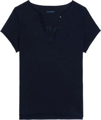 Zadig&Voltaire Femme, Tops, Bleu, Taille: 36 FR T-shirt Zadig & Voltaire