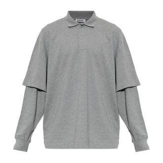 Darkpark Cotton Polo Zack - - Tops - Herren - Grau - L