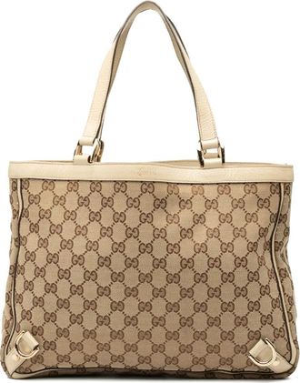 Gucci sac Abbey D-Ring à motif GG (2000-2015) - Marron