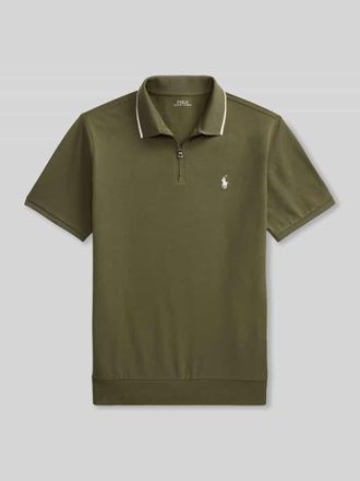 Polo Ralph Lauren Regular Fit Poloshirt aus Baumwoll-Mix mit Rei&szlig;verschluss