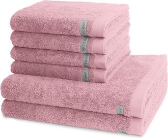 ROSS 6 teiliges Frottier-Set - Sinfonie (4 X Handtuch 2 X Duschtuch im Set) - 500 g/m2 - Baumwolle - Walkfrottee - saugstark - weich und flauschig - Altros