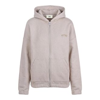 Autry Gestrickter Rei&szlig;verschluss-Sweatshirt im Tennis-Stil - - Sweatshirts & Hoodies - Damen - Beige - M