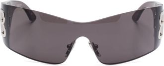 Balenciaga Sonnenbrille mit BB-Nieten - Schwarz