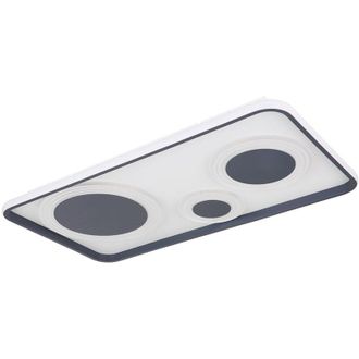 Globo Lighting led Deckenleuchte Fernbedienung dimmbar Designlampe weiß graphit Deckenlampe Tageslichtleuchte, Metall, 55W 2700Lm 2700-6000K, LxBxH