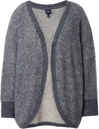 Ulla Popken Strickjacke Strickjacke Egg-Shape offene Form Langarm recycelt